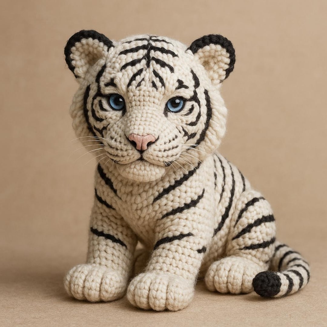 White Tiger Crochet Pattern: Expert Level Amigurumi (PDF Tutorial) - Etsy
