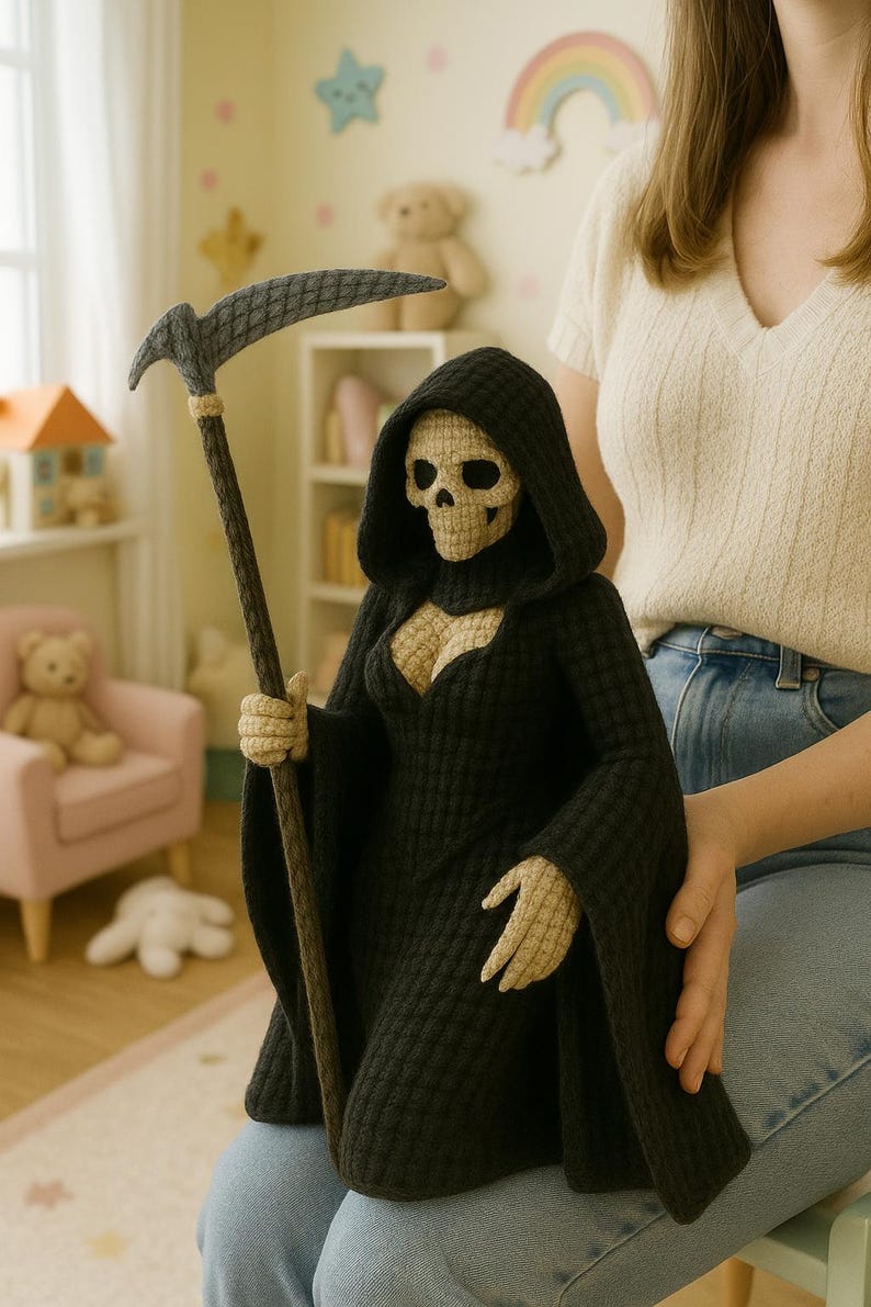 Crochet Grim Reaper Amigurumi Pattern: Beginner-friendly Halloween Doll ...