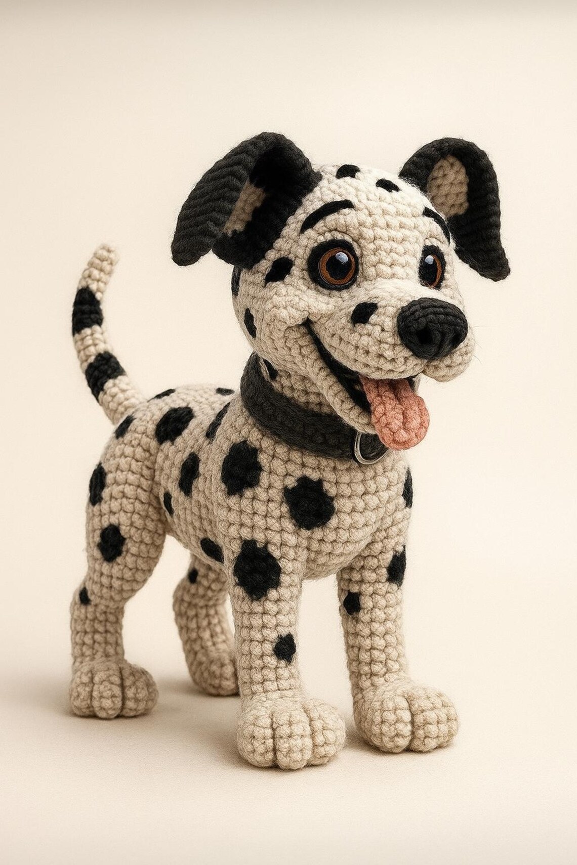 Amigurumi Dalmatian Crochet Pattern: Intermediate Plush Dog (PDF ...