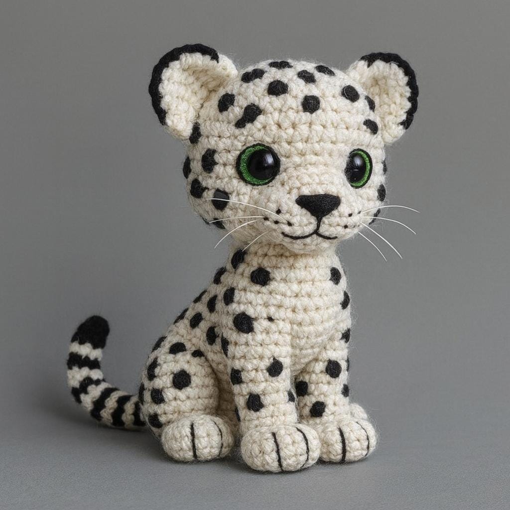 Amigurumi Snow Leopard Crochet Pattern | DIY Stuffed Toy (PDF Pattern ...