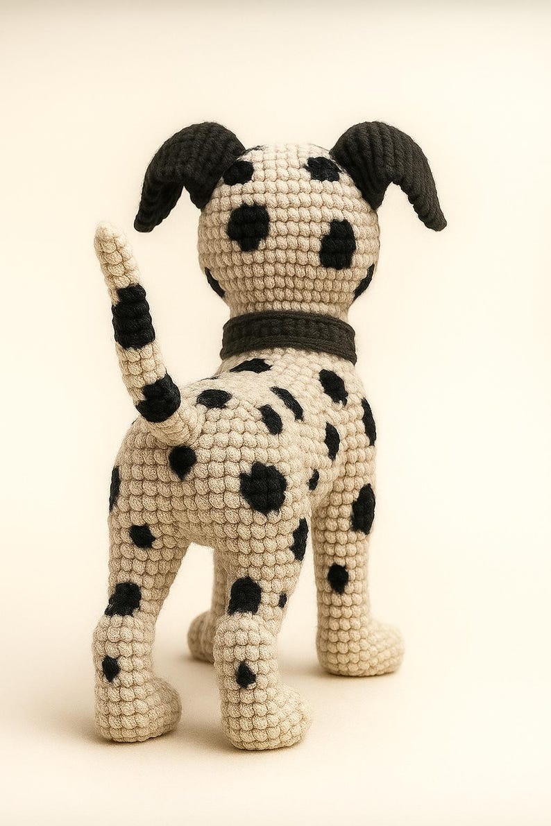 Amigurumi Dalmatian Crochet Pattern: Intermediate Plush Dog (PDF ...
