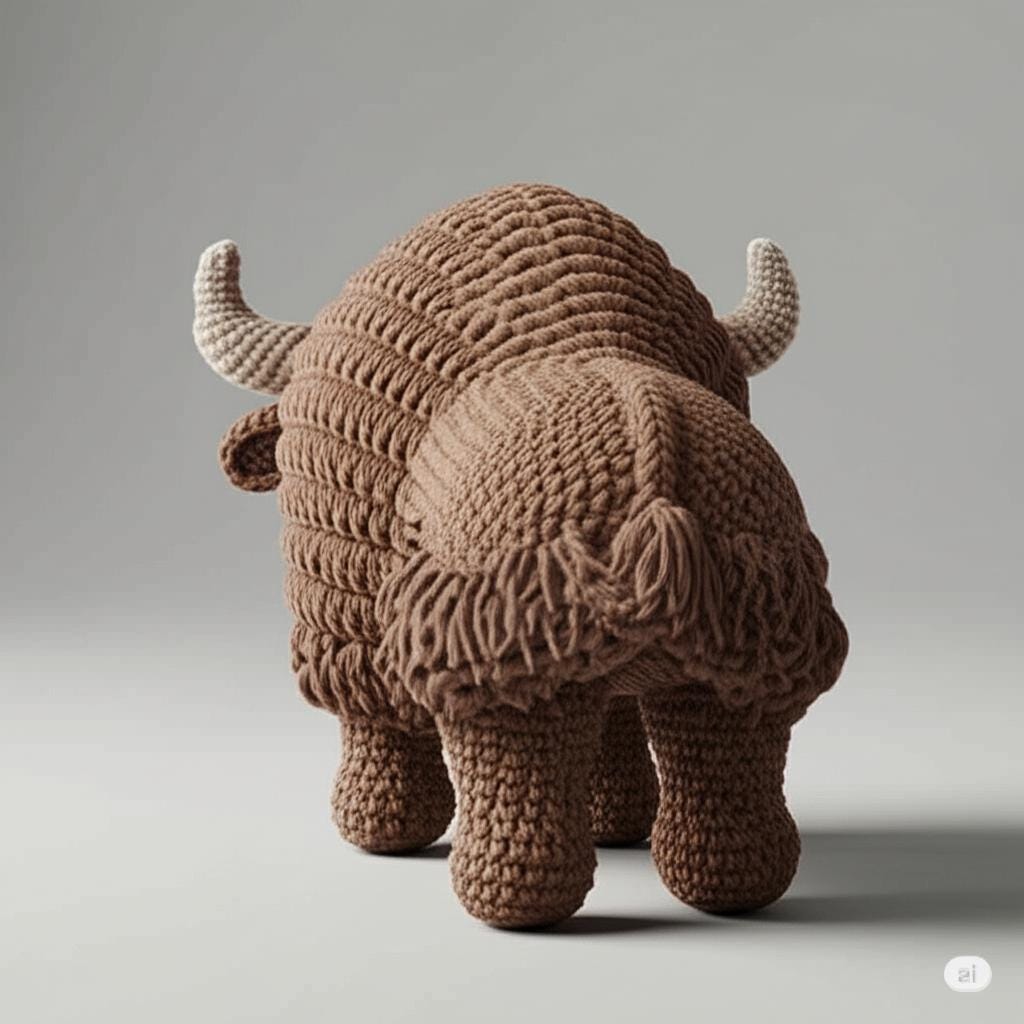 Crochet Bison Pattern: Easy Amigurumi Buffalo Toy (PDF Download) - Etsy