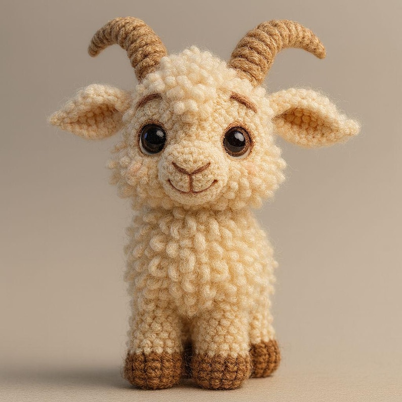 Crochet Goat Pattern – Amigurumi Farm Animal Plush Toy (PDF Pattern) - Etsy