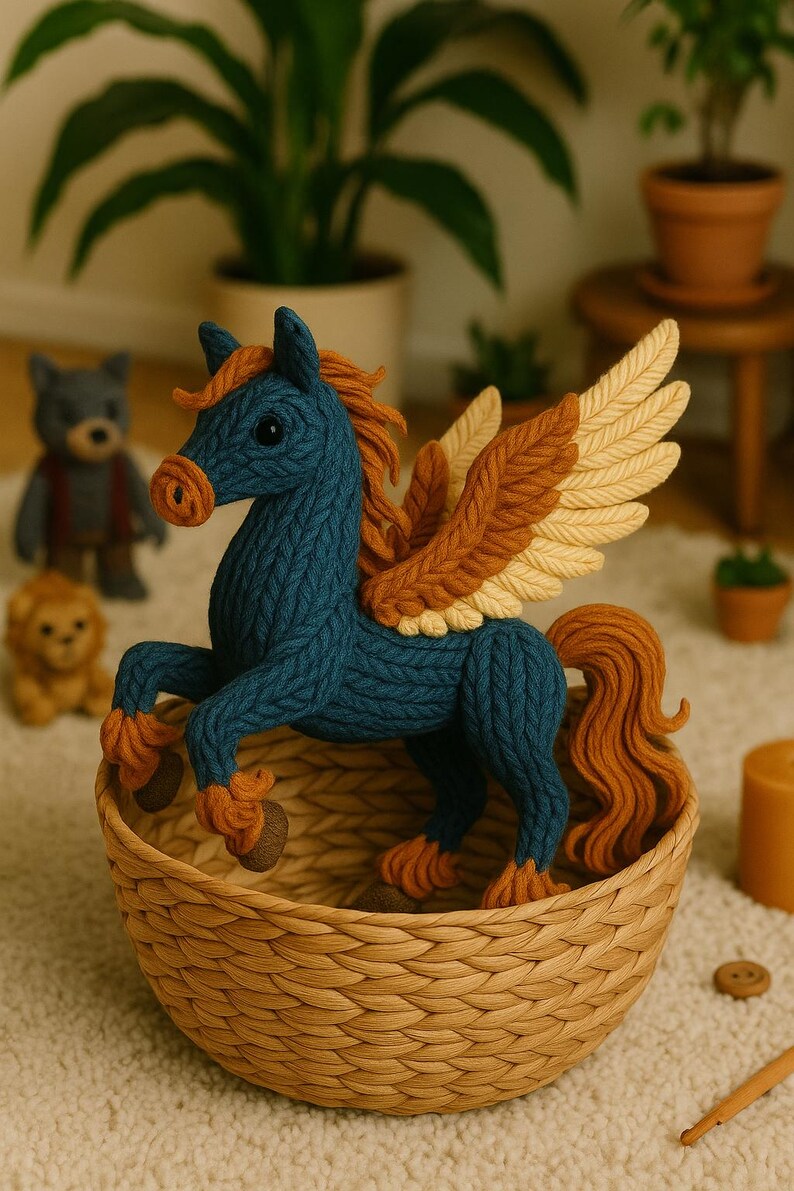 Crochet Pegasus Pattern: Amigurumi Winged Horse DIY (PDF Pattern) - Etsy