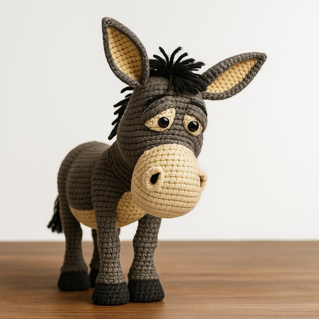Crochet Donkey Amigurumi Pattern: PDF Download (intermediate Level ...