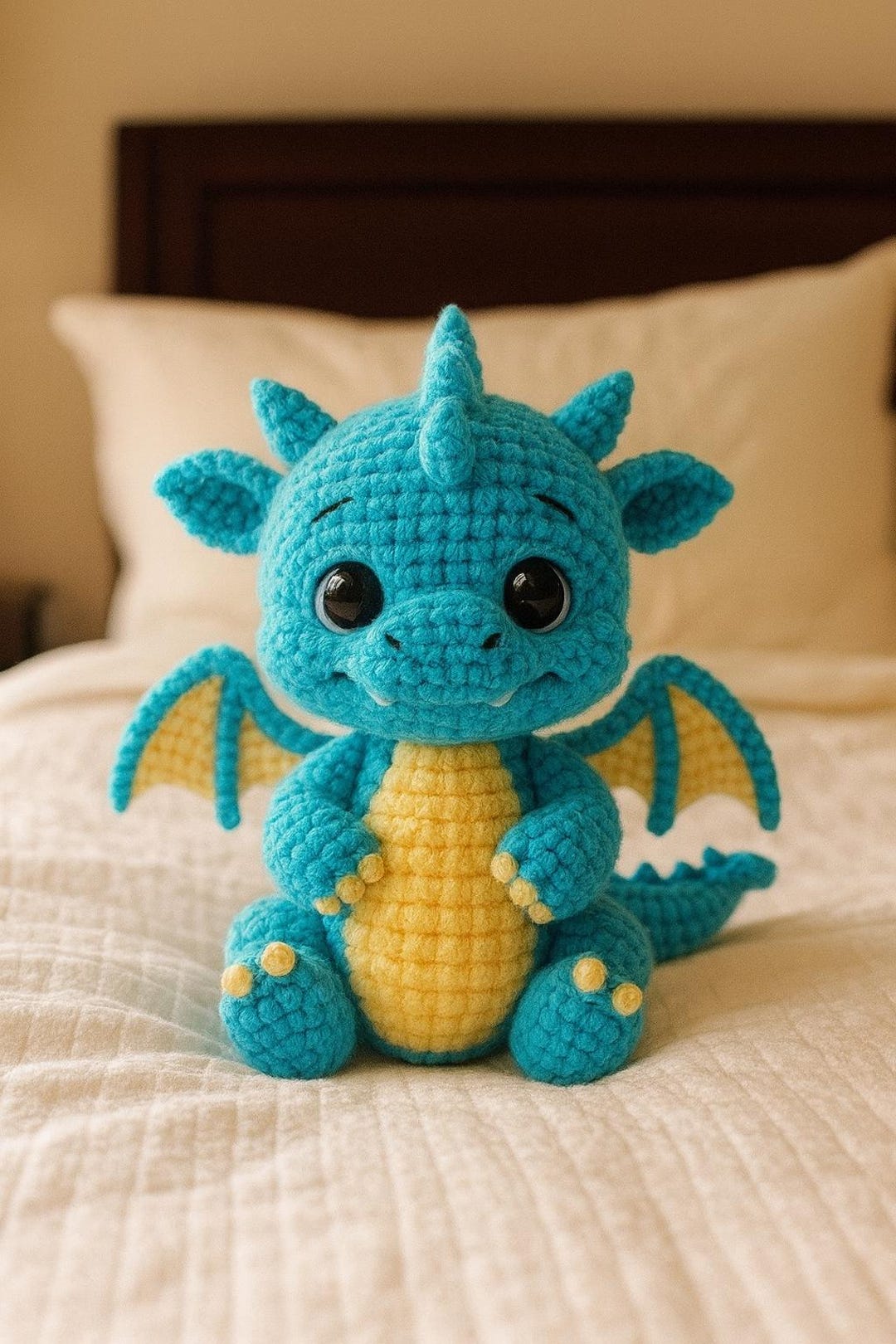 Blue Dragon Crochet Pattern – Amigurumi Plush Toy (PDF Download) - Etsy
