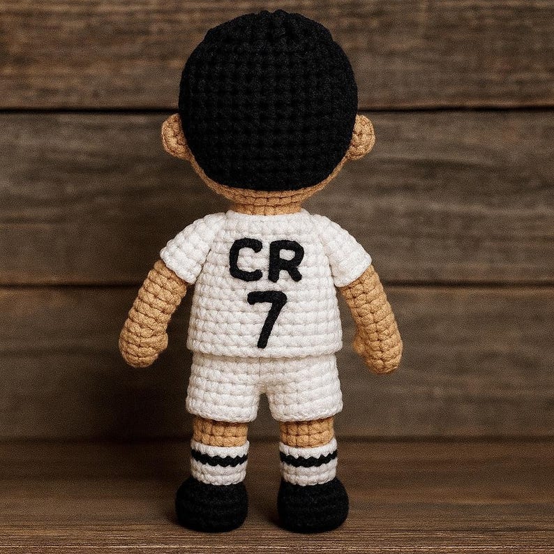 Amigurumi Soccer Player Crochet Pattern: CR7 Inspired Plush Toy (PDF ...