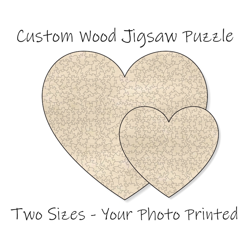Wood Heart Puzzle - Etsy