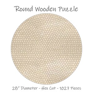 Custom Round Wood Photo Puzzle - Etsy