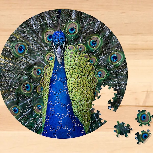 Round Jigsaw Puzzle - Etsy