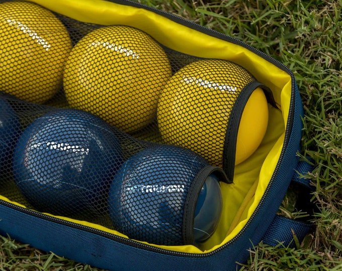 Personalized Bocce Ball Set - 100mm Triumph Competition Blur/yellow - Etsy