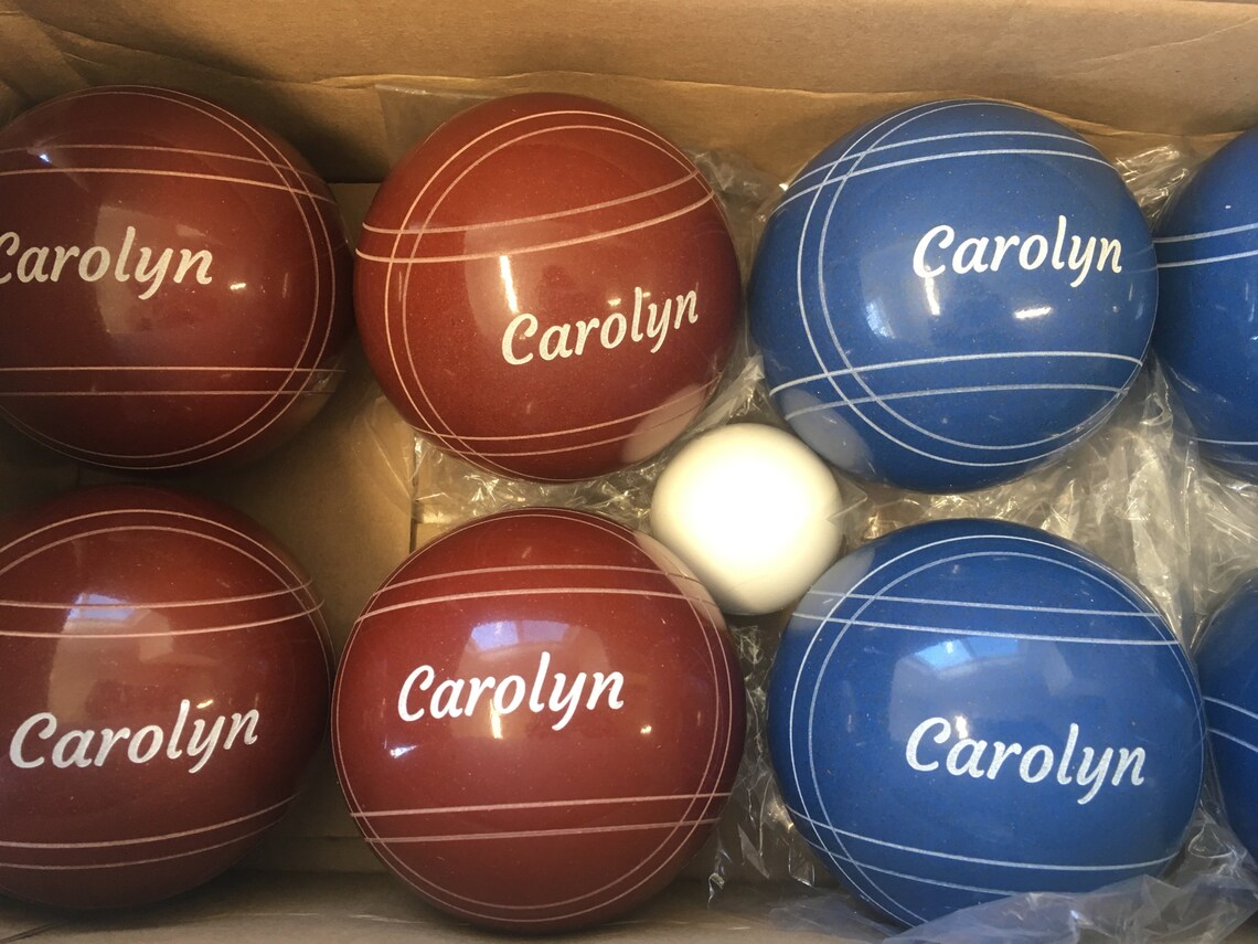 Personalized Bocce Ball Set 110mm EPCO Tournament Balls - Etsy