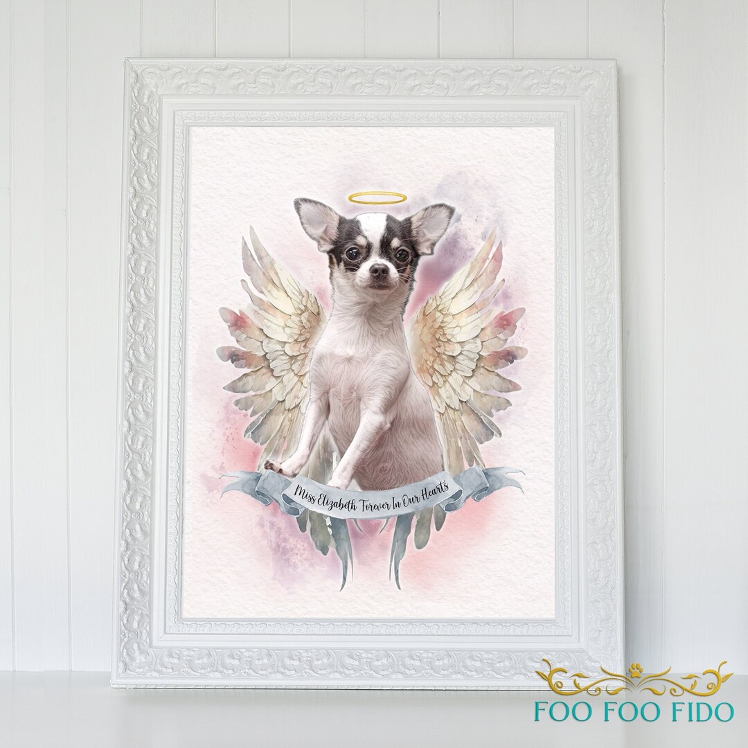 Angel Pet Portrait, Dog Lover, Cat Lover, Watercolor, Art, My Angel ...