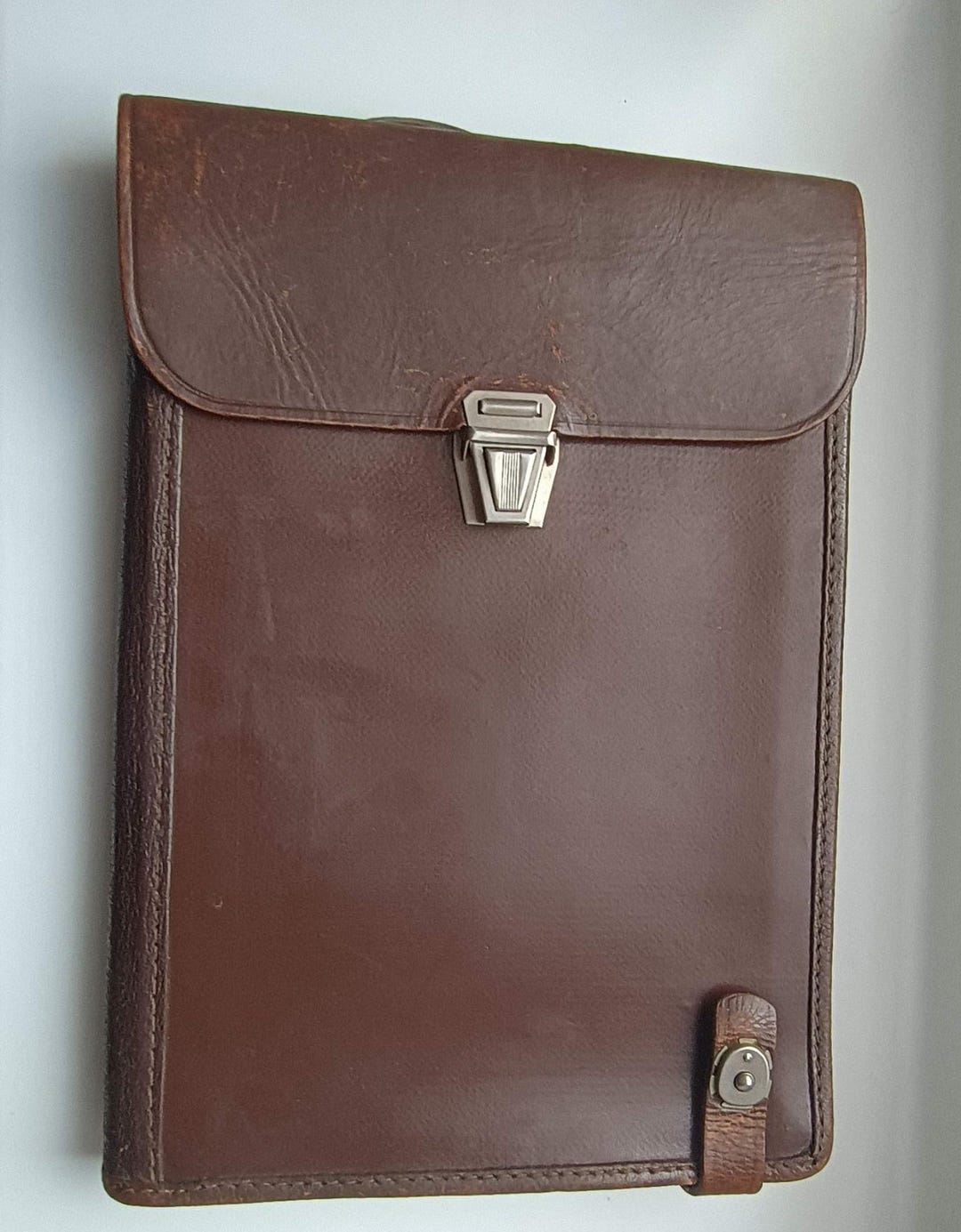 Bag Military Army Officer Leather Map Case Tablet Planshet USSR Soviet ...