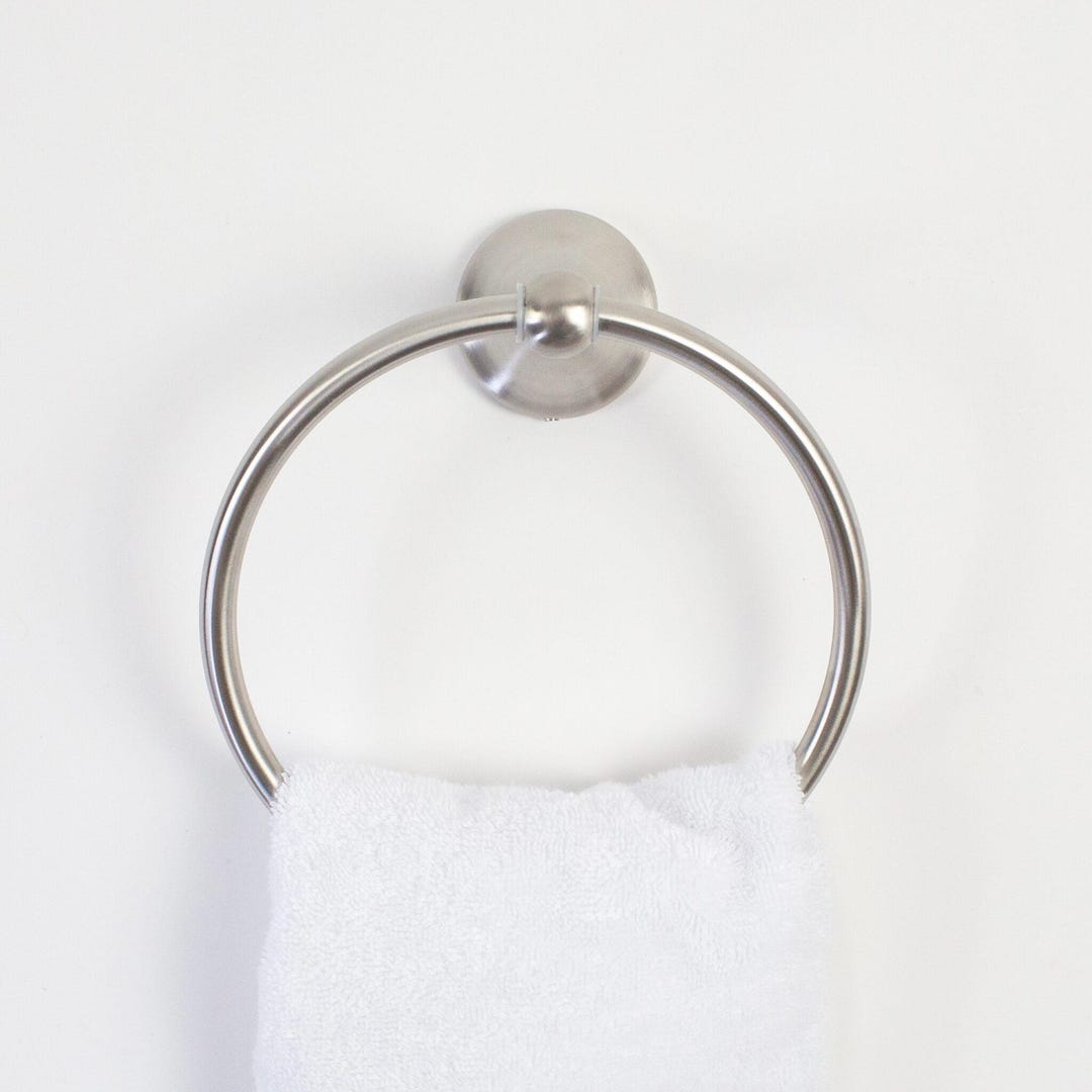 Luca and Lex Acadia Towel Ring - Brushed Nickel - Etsy