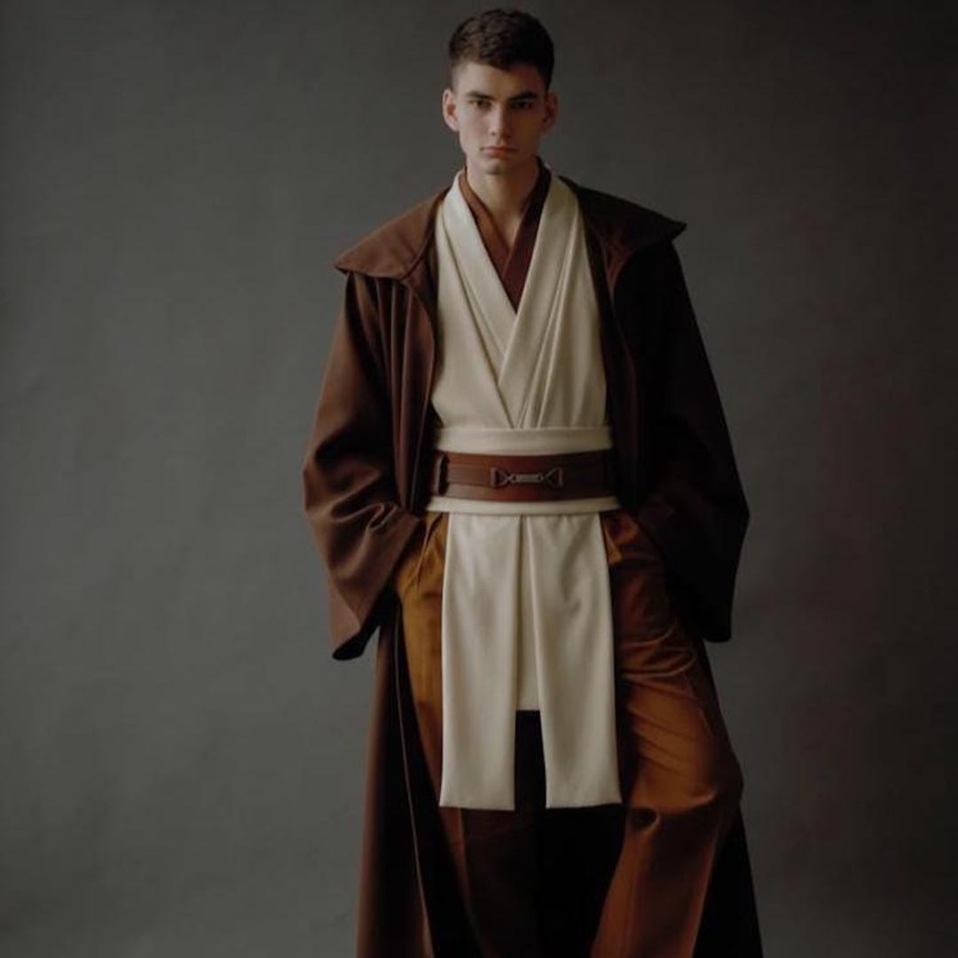 Obi Wan Kenobi Men's Costume Robe Adult Male Jedi Knight Tunic Costume ...