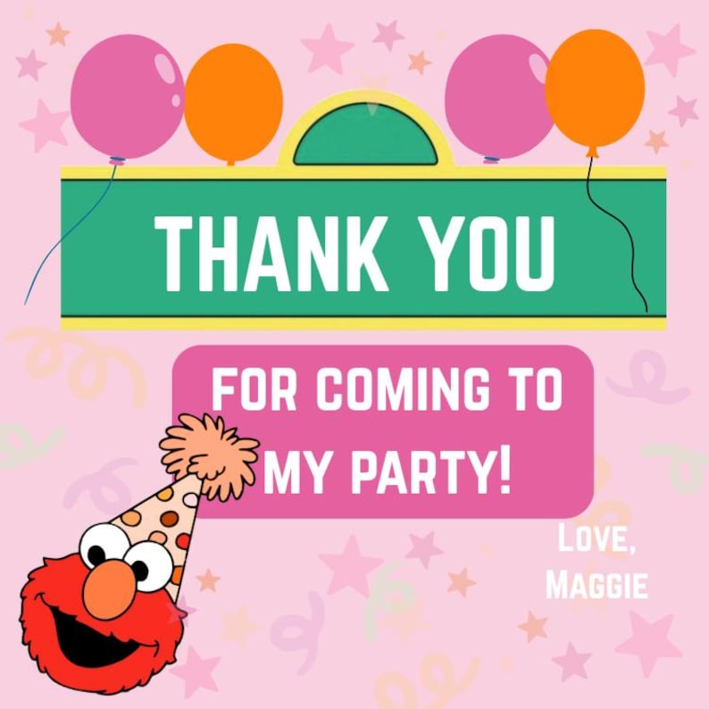 Elmo's World Party Bundle - Etsy