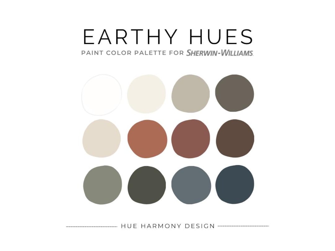 Earthy Neutral Paint Color Scheme Sherwin Williams Whole House Paint ...