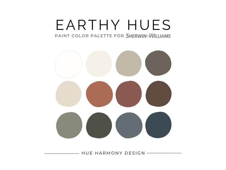 Earthy Neutral Paint Color Scheme Sherwin Williams Whole House Paint ...