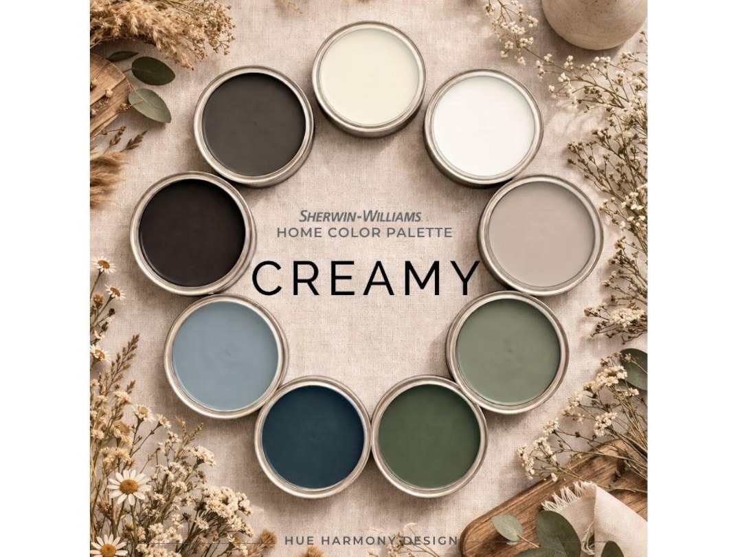 Creamy Sherwin Williams Whole House Paint Color Palette Creamy White ...
