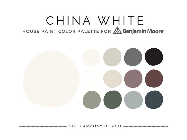 China White Benjamin Moore Whole House Paint Color Palette Seapearl ...