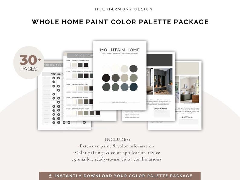 Modern Mountain House Paint Color Scheme Sherwin Williams Paint Whole ...