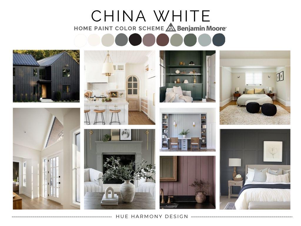 China White Benjamin Moore Whole House Paint Color Palette Seapearl ...