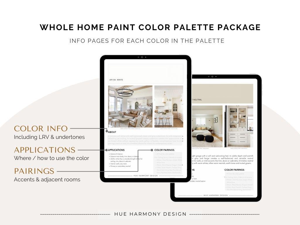 Natural Cream Benjamin Moore Whole House Paint Color Palette Natural ...