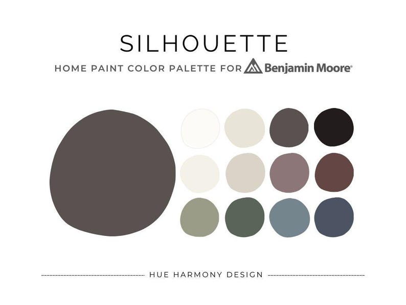 Silhouette Benjamin Moore 2026 Color of the Year Whole House Paint ...