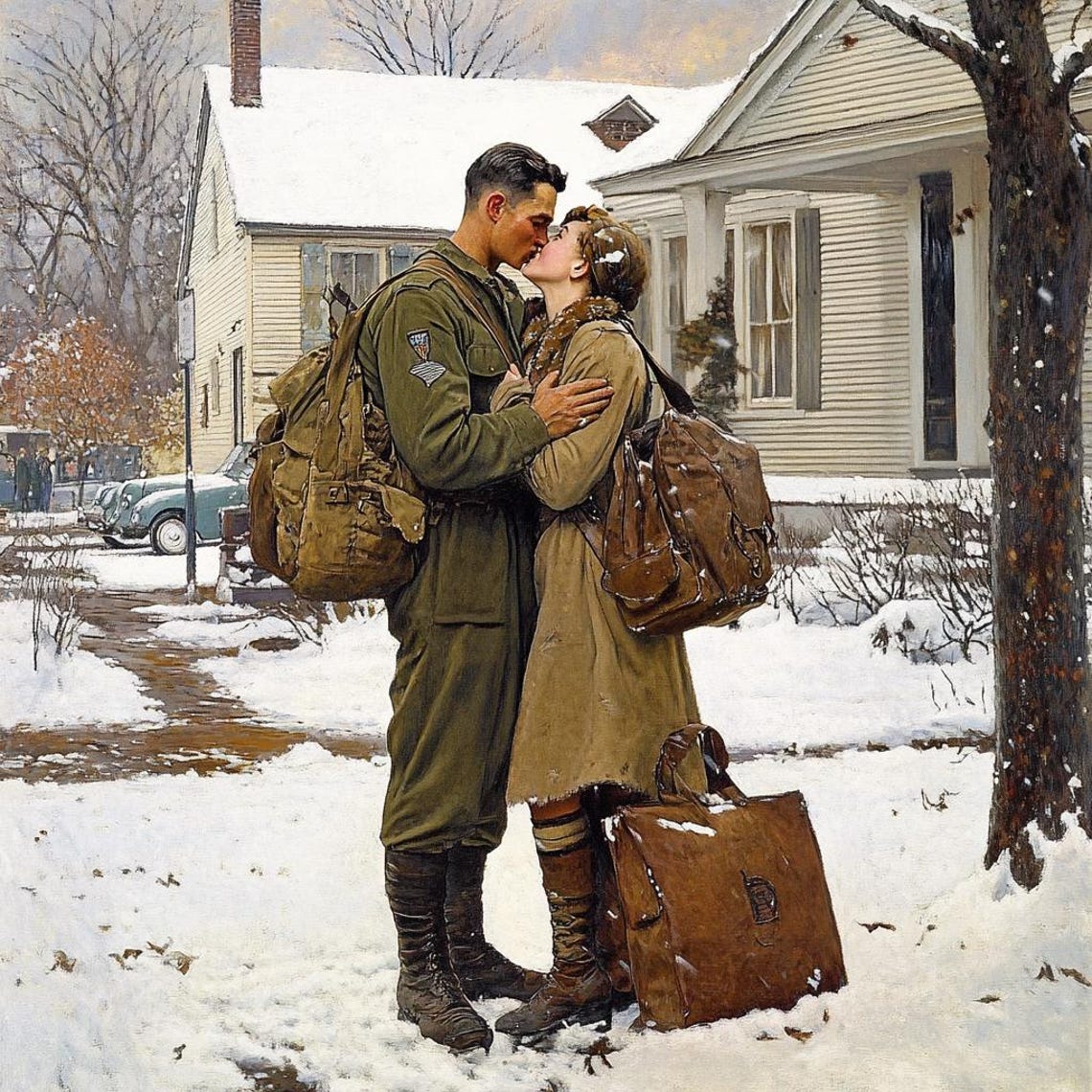 Downloadable Poster AI Digital Art Norman Rockwell Style Poster - Etsy