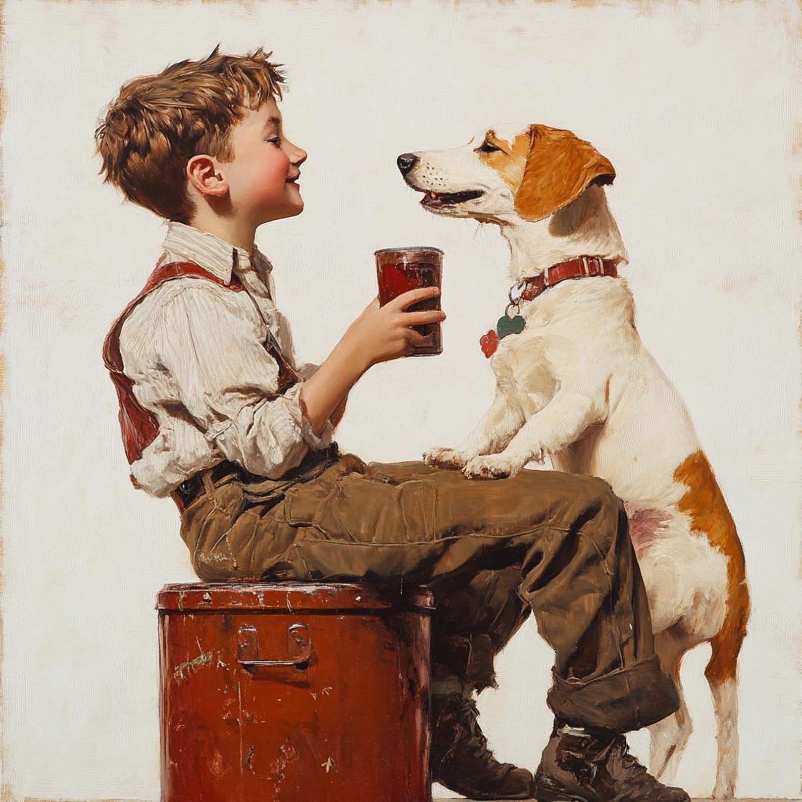 Downloadable Poster AI Digital Art Norman Rockwell Style Poster - Etsy