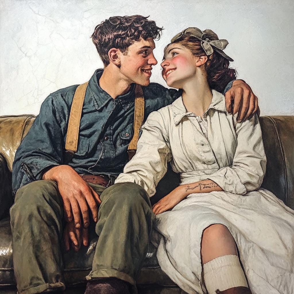Downloadable Poster AI Digital Art Norman Rockwell Style Poster - Etsy