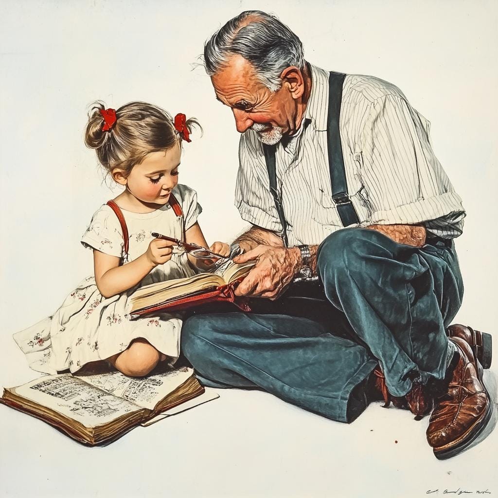 Downloadable Poster AI Digital Art Norman Rockwell Style Poster - Etsy