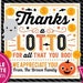 Halloween Lotto Gift Tag Lottery Thanks A Lotto for All That You Do ...