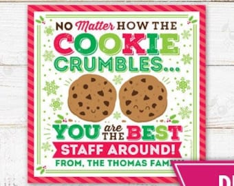 Christmas Thank You Gift Tags Teacher Staff Employee Nurse - Etsy