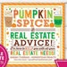 Fall Realtor Gift Tag Autumn Pumpkin Spice Coffee Label Printable Real ...