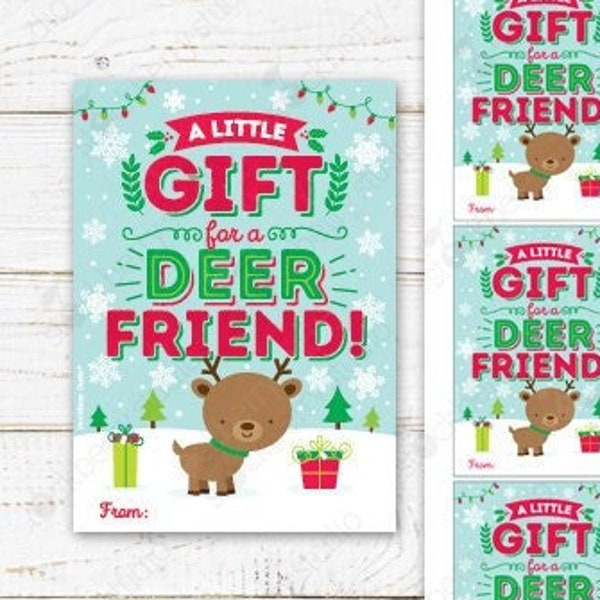 Reindeer Gift Tag - 60+ Gift Ideas for 2024