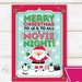 Christmas Movie Gift Tag Printable Christmas Popcorn Gift Tag Christmas ...