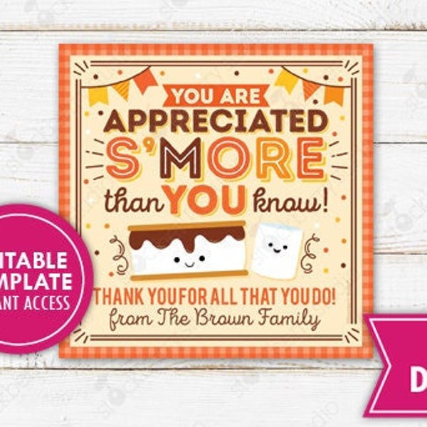 Smore Employee Appreciation - Etsy