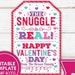 Valentine's Day Gift Tags Printable the Snuggle is Real Blanket Mitten ...