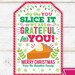 Christmas Gift Tag Cake Pie Holiday Bakery Label Grateful for - Etsy