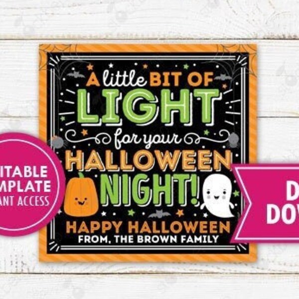 A Little Light for Halloween Night - Etsy