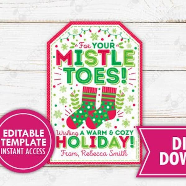 Christmas Socks Tag - Etsy