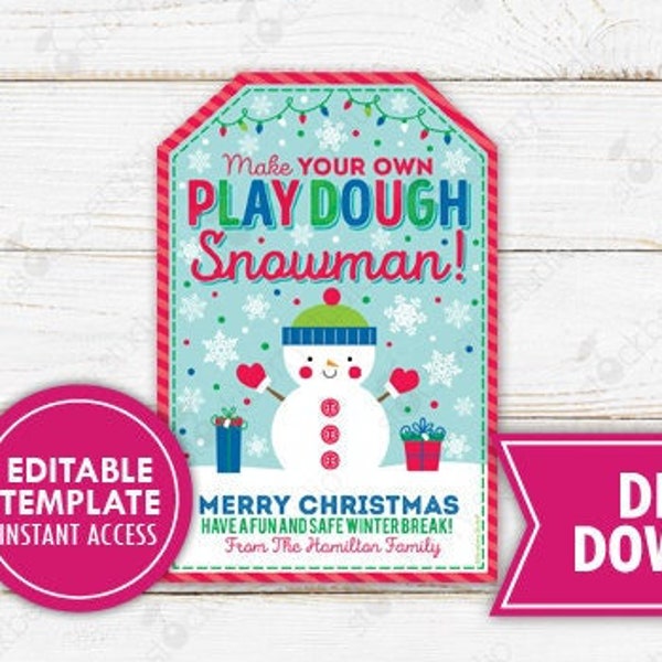 Playdoh Snowman Kit - Etsy