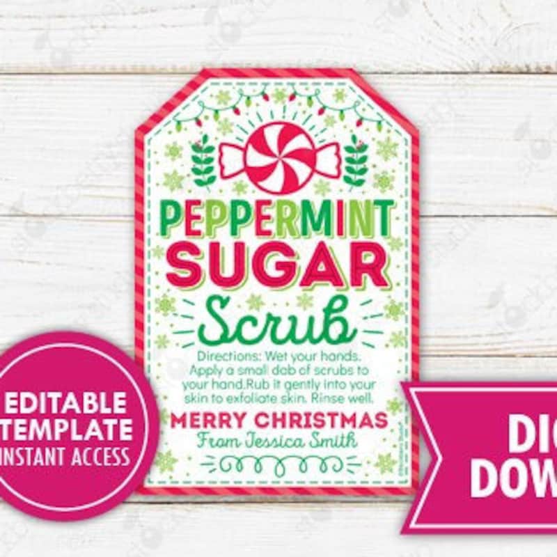 Sugar Scrub Label - Etsy