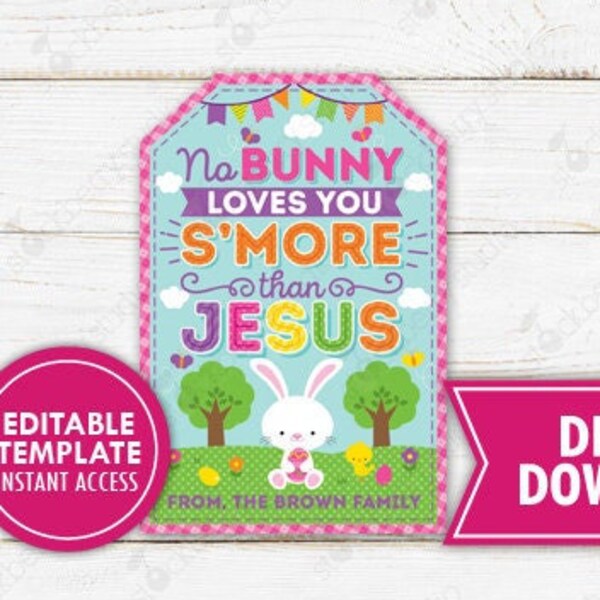 No Bunny Loves You Like Jesus - Etsy