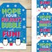Christmas Bubble Favor Tags Printable Christmas Bubble Bath School PTO ...