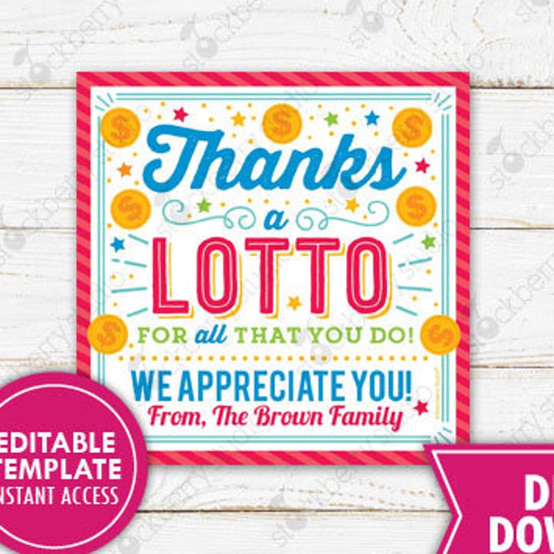 Thanks a Lotto - Etsy
