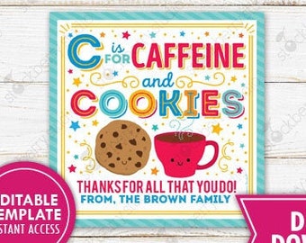 C is for Caffeine - Etsy