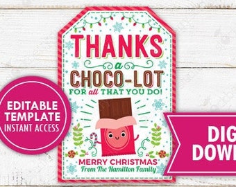 Christmas Gift Tags Gifting You A Cup of Cheer for All - Etsy Canada